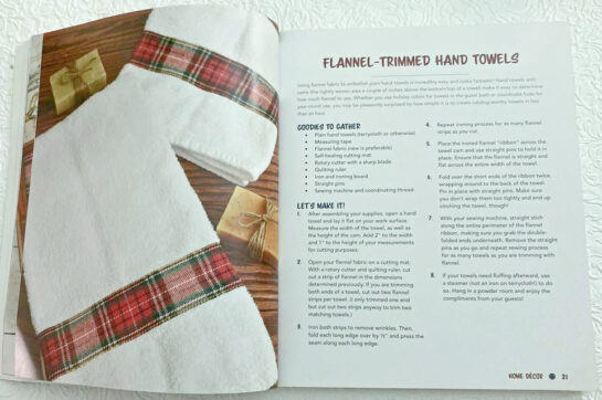 Flannel Project: How to Embellish Hand Towels - Shop at Blu