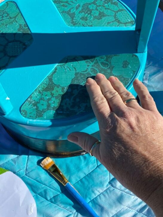 How to Upcycle a Vintage Metal Library Stool - Shop at Blu