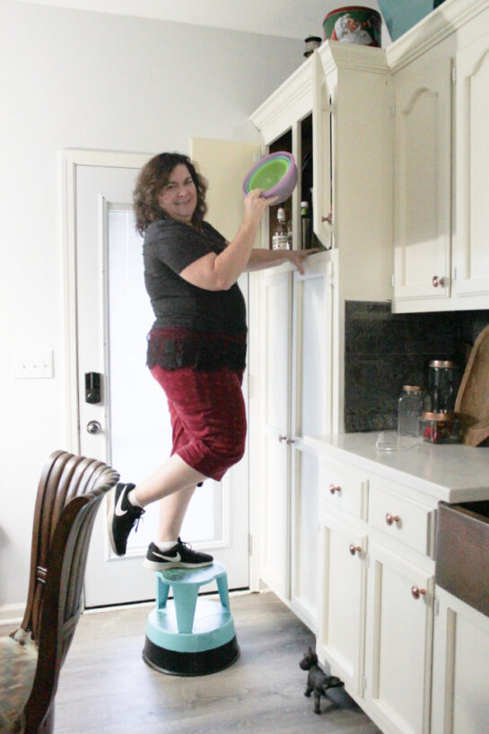 How to Upcycle a Vintage Metal Library Stool - Shop at Blu