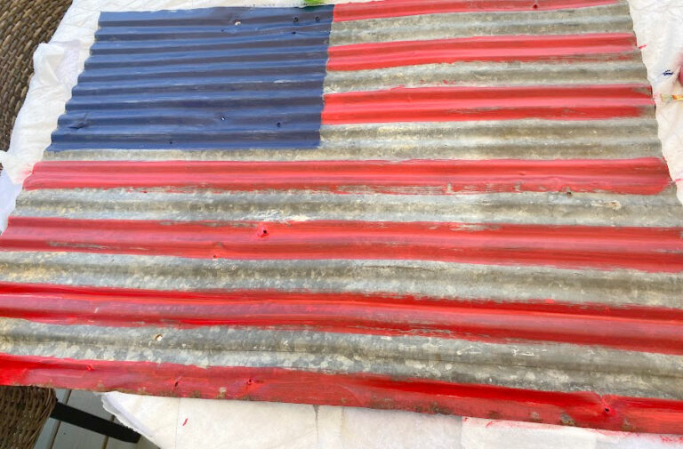 How to Make a Barn Metal American Flag - Shop at Blu