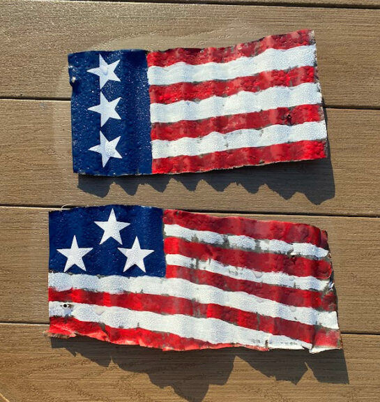 How to Make a Barn Metal American Flag - Shop at Blu