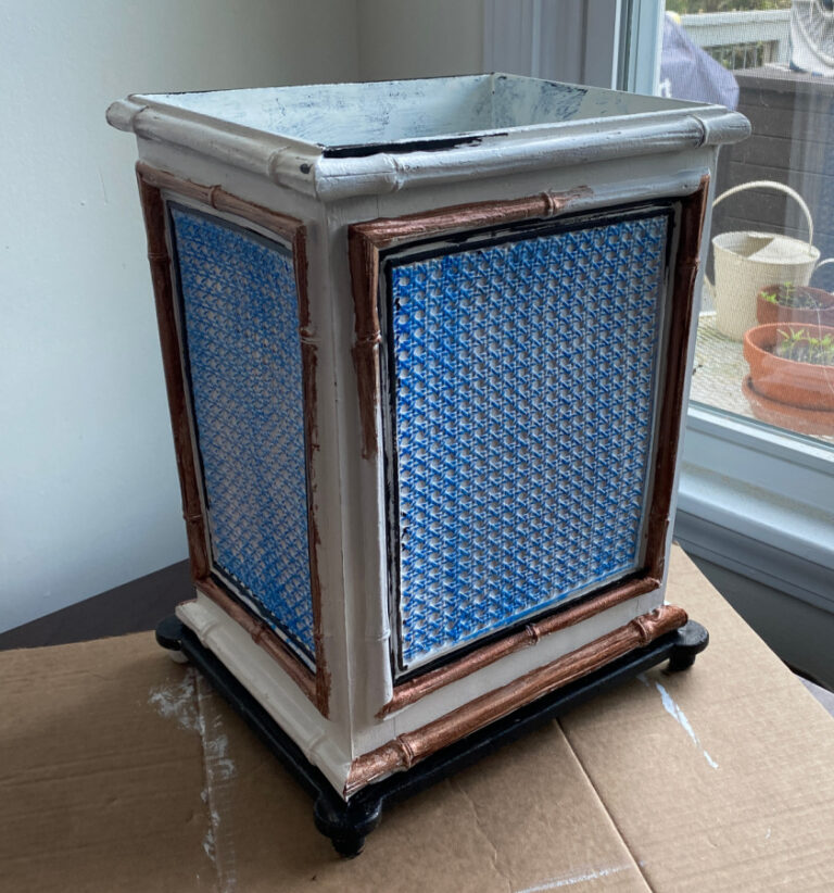 Vintage Trash Can Upcycle - Shop at Blu