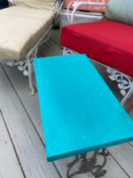 Thrifted Outdoor Metal Footstool Upcycle - Shop at Blu