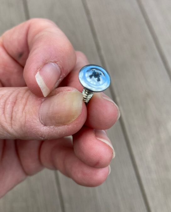 Thrifted Outdoor Metal Footstool Upcycle - Shop at Blu