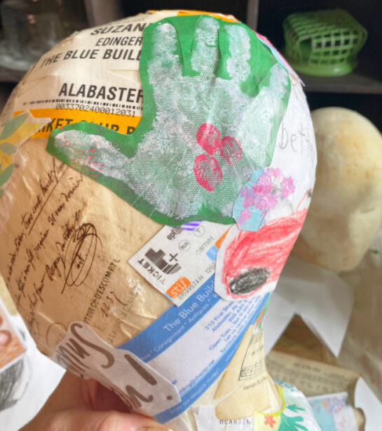 DIY A Mannequin Head With Decoupage - Shop at Blu