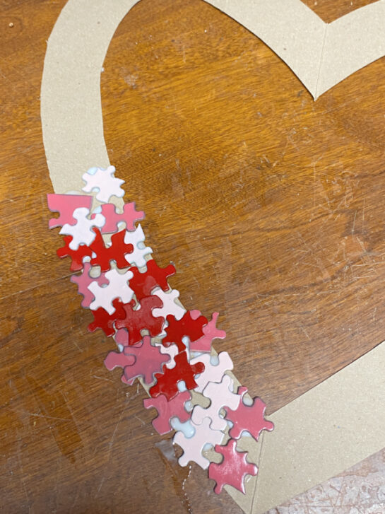 Valentine Puzzle Heart Decor - Shop at Blu