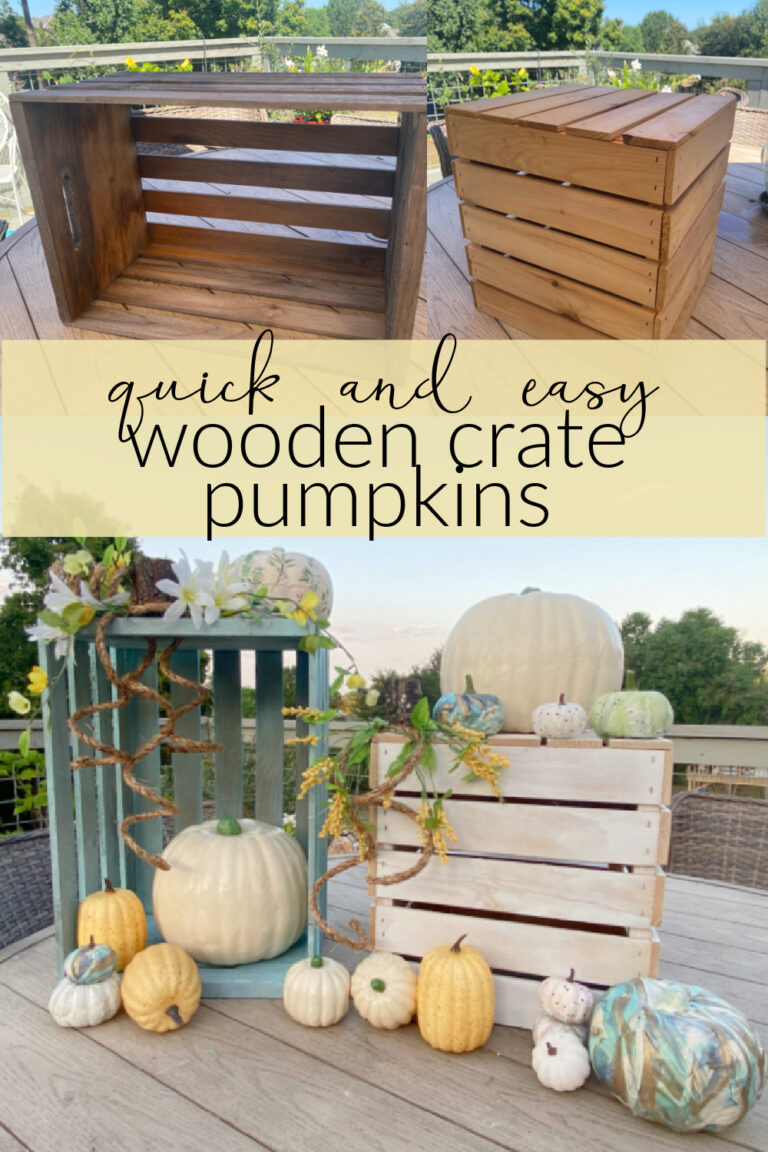 Fall Pumpkin Wooden Crate Project - Shop at Blu