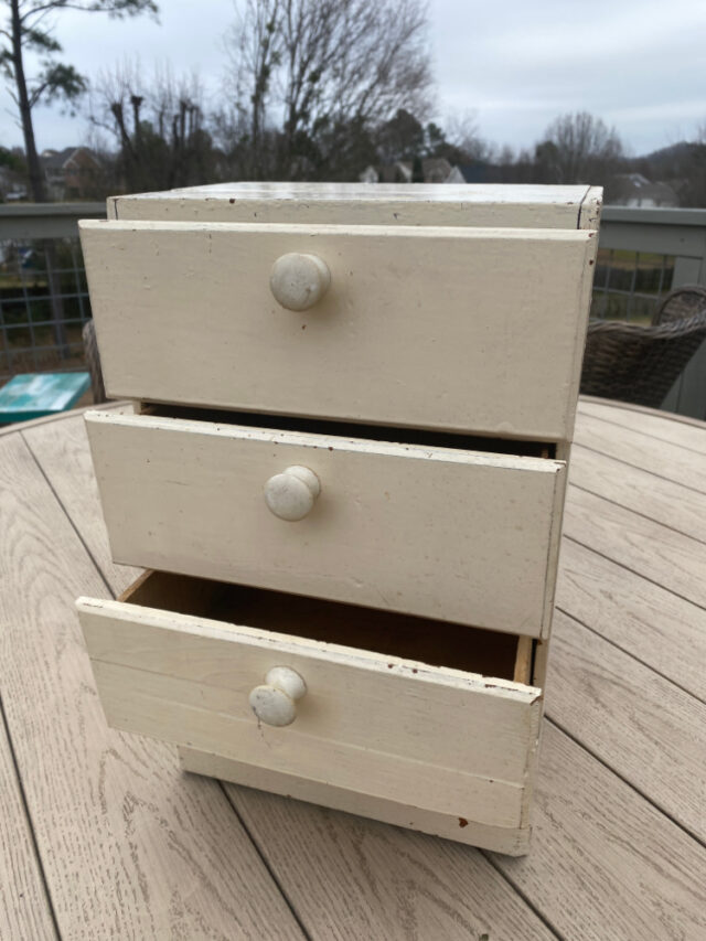 Vintage Wooden Box Upcycle - Shop at Blu