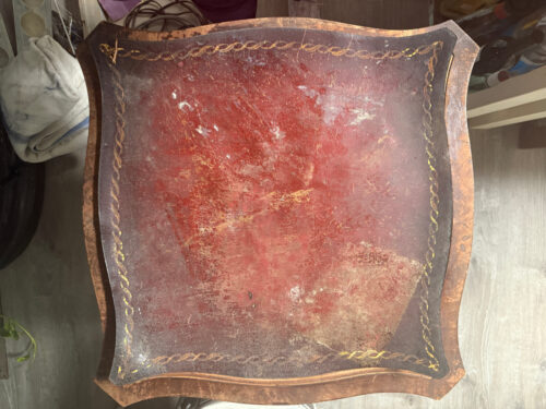 Mahogany Side Table Upcycle - Shop at Blu