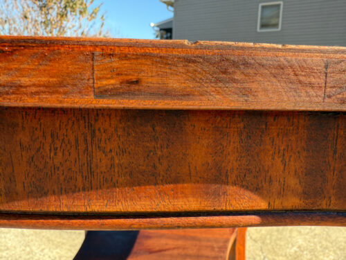 Mahogany Side Table Upcycle - Shop at Blu