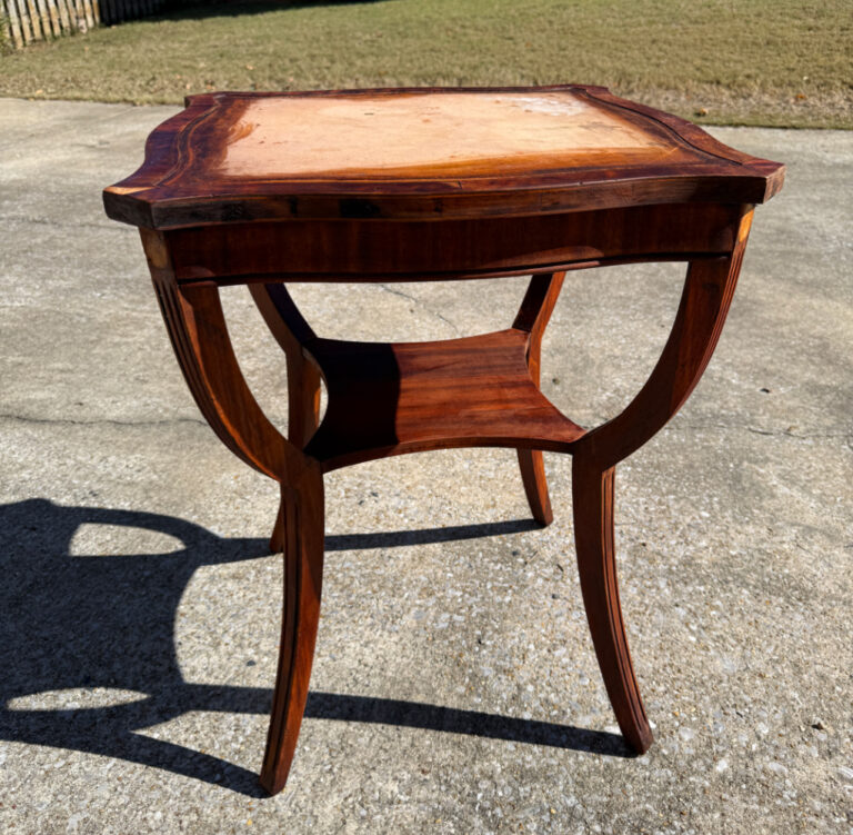 Mahogany Side Table Upcycle - Shop at Blu