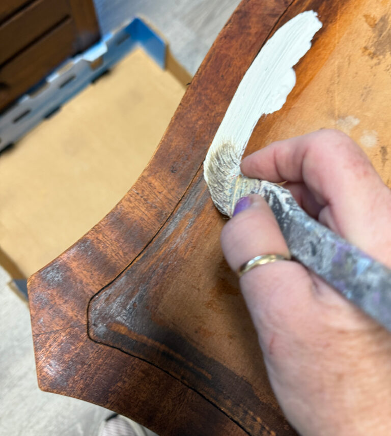 Mahogany Side Table Upcycle - Shop at Blu